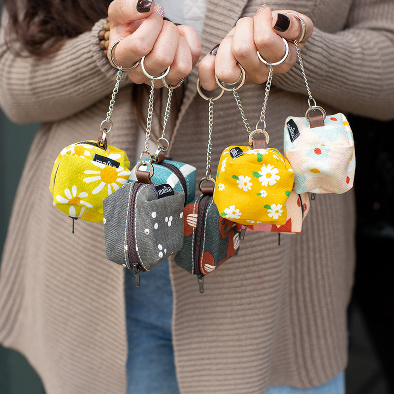 Mini Cube Key Ring - Mendocino - Maika